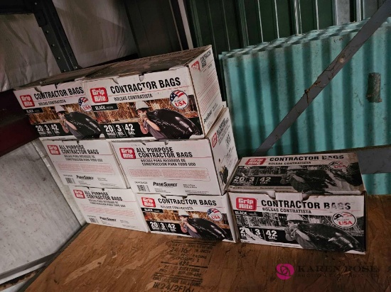 7 boxes of contractor bags forty two gallon | Heavy Construction ...