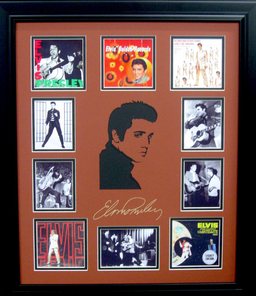 *Rare Elvis Presley Album Cover and Laser Cut Mat | Proxibid