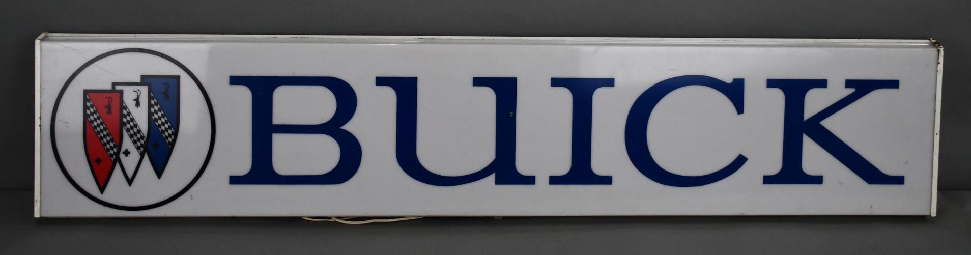 Buick w/Logo Plastic Lighted Sign | Proxibid