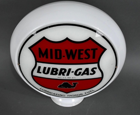 Mid-West Lubri-Gas w/Camel Logo 13.5" Single Globe Lens | Art, Antiques ...