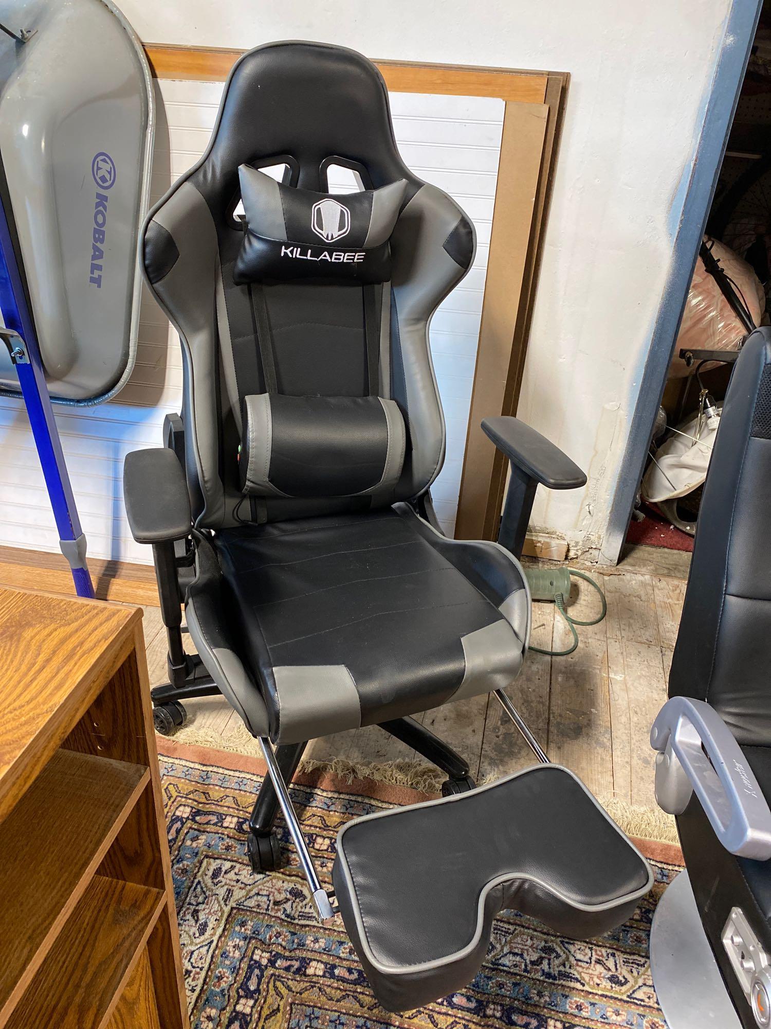 Super nice killa bee gaming chair on wheels | Proxibid