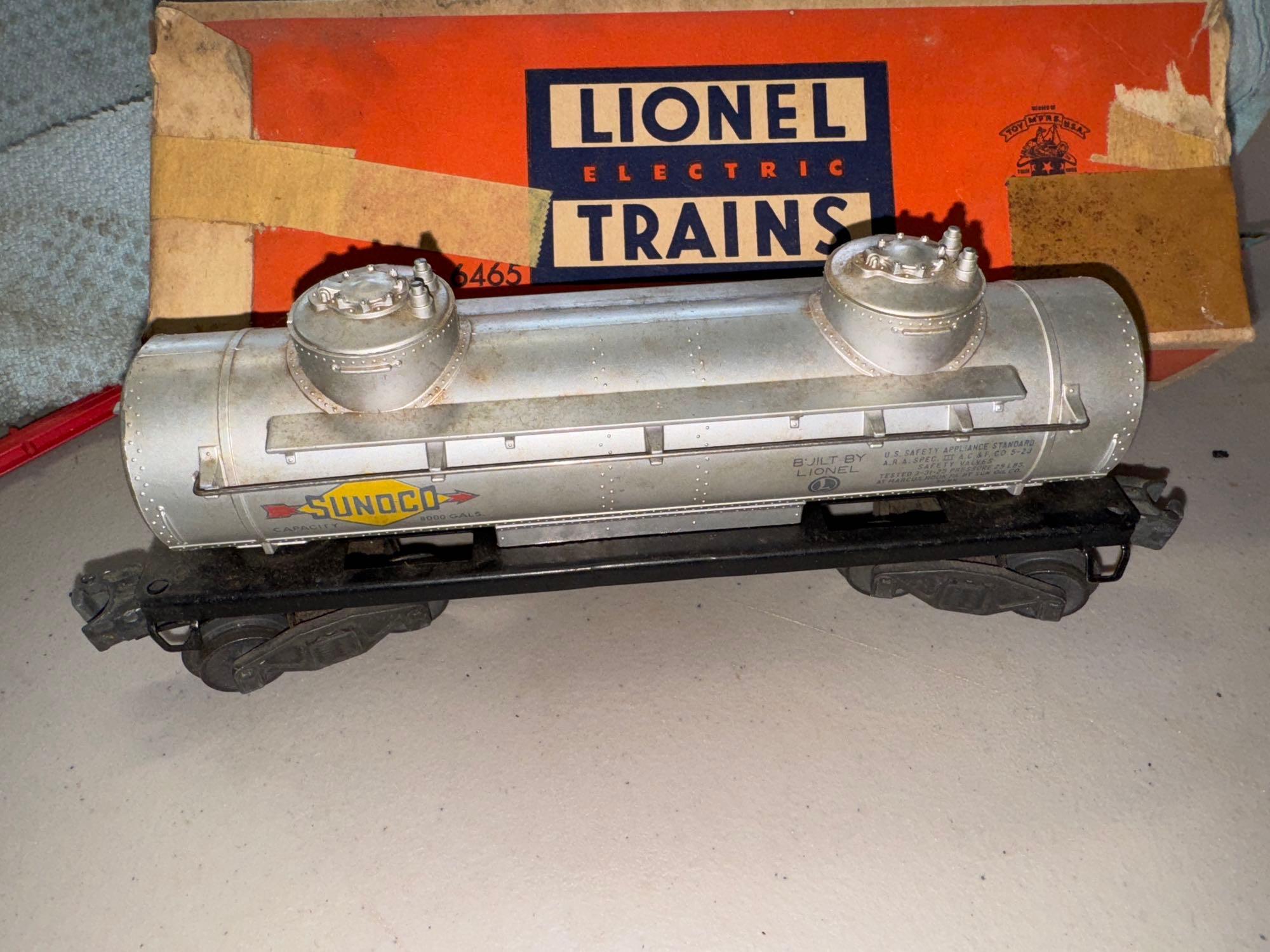Lionel trains, 6465 tank car, Sunoco | Proxibid