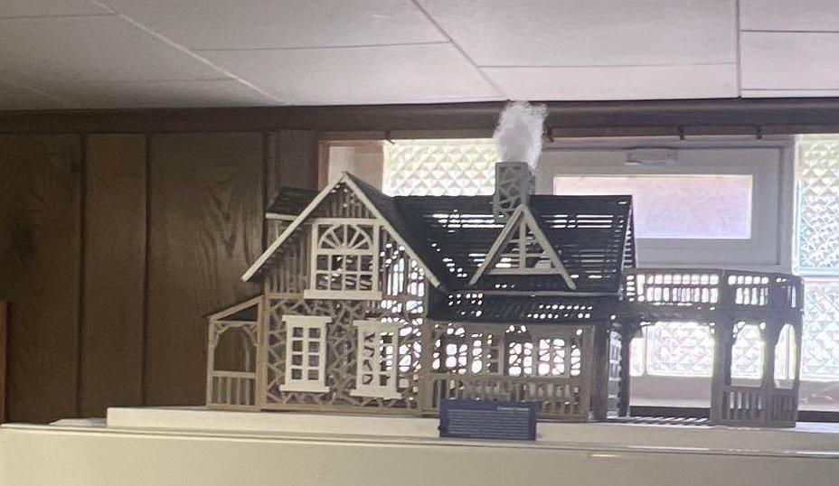 match stick model Country House in basement | Proxibid