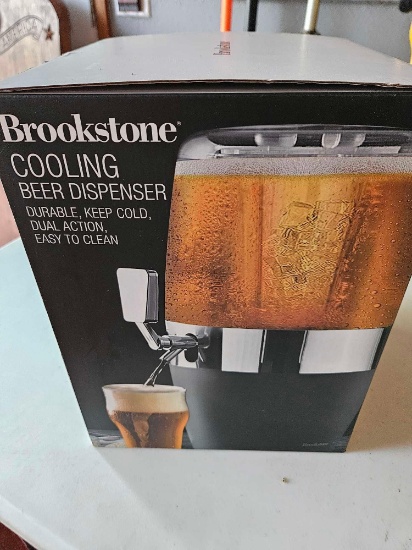 New brookstone cooling beer dispenser. | Online Auctions | Proxibid