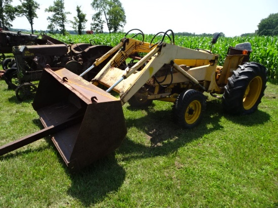 IHC 2444 INDUSTRIAL GAS LOADER TRACTOR, 2WD, ROLLS FREE, SN#02452 ...