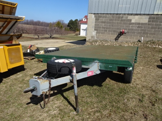 ASSEMBLED 3-AXLE TAG TRAILER, PINTLE HITCH, 13’ X96” BED, | Heavy ...