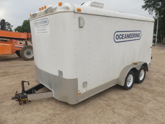 Enclosed Cargo Trailer: Bumper-pull, Set up as Office Trailer, A/C ...