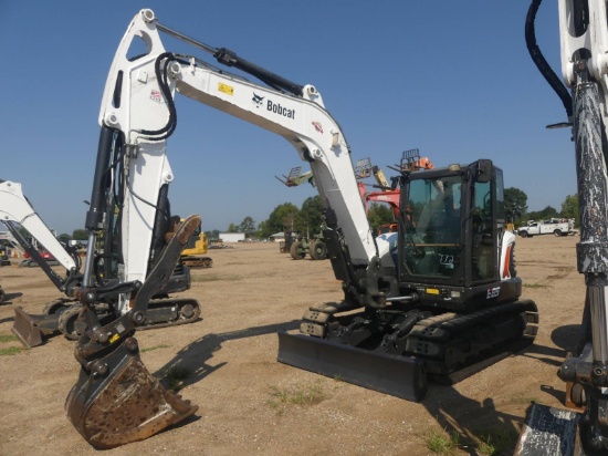 2019 Bobcat E85 Mini Excavator, s/n B48412203: C/A, Heat, Aux ...