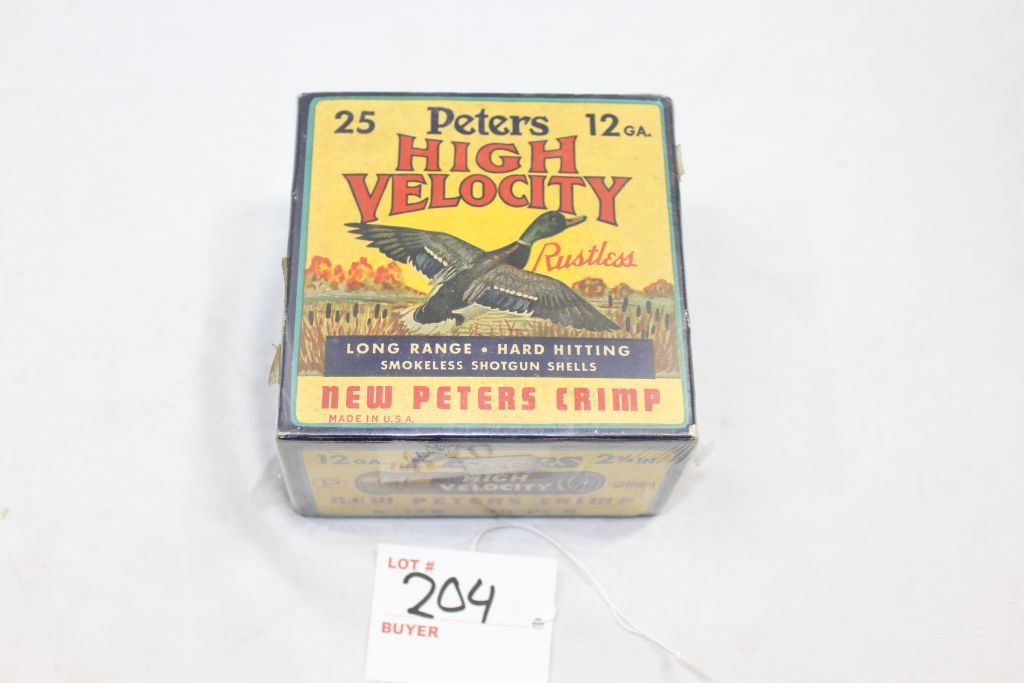 Vintage Peters High Velocity 12 Gauge Long Range | Proxibid
