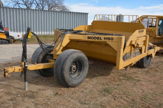 Garfield Model 1150 Scraper w/Dolly Wheel Hitch, 46-18-20 32-Ply Tires ...