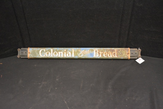 Metal Colonial Bread Advertising/Thank You Come Again Screen Door Push ...