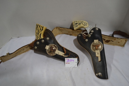Pair of Vintage Hopalong Cassidy Cap Guns and Holster | Guns & Military ...
