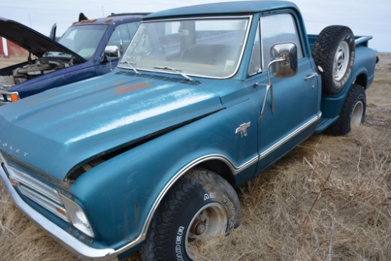 1967 Chevrolet Custom 10 4x4 Stepside Pickup w/4-Speed Transmission and ...