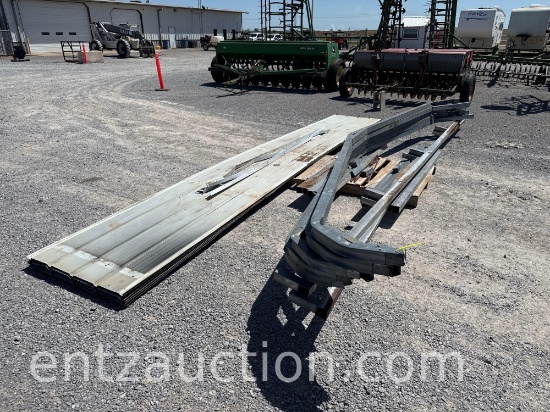 METAL CARPORT, 20' X 12' X 12', 10 SIDE POSTS | Online Auctions | Proxibid