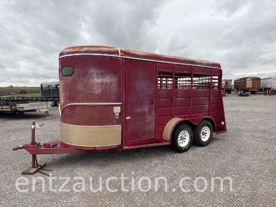 2001 WW 2 HORSE SLANT TRAILER, 6' X 16', BP, TA, | Heavy Construction ...