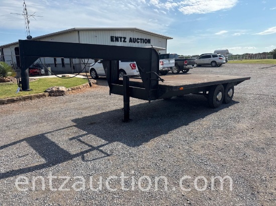 SHOPBUILT STEEL FLATBED TRAILER, 93" X 16', GN, | Online Auctions ...