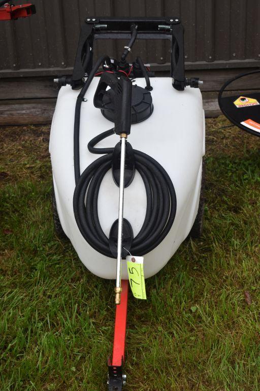 20 Gallon Towable Sprayer With 12V Electric Pump, | Proxibid