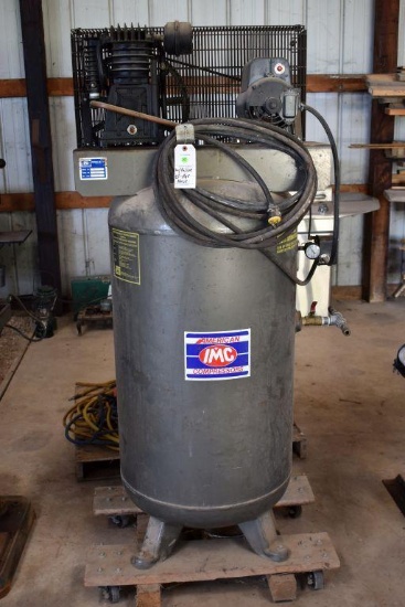 American IMC Air Compressor, Electric 5 hp Motor 220V, with Pallet of ...