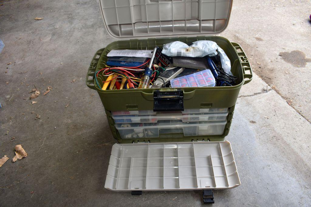 Large Electrical Toolbox with Fasteners and Tools | Proxibid