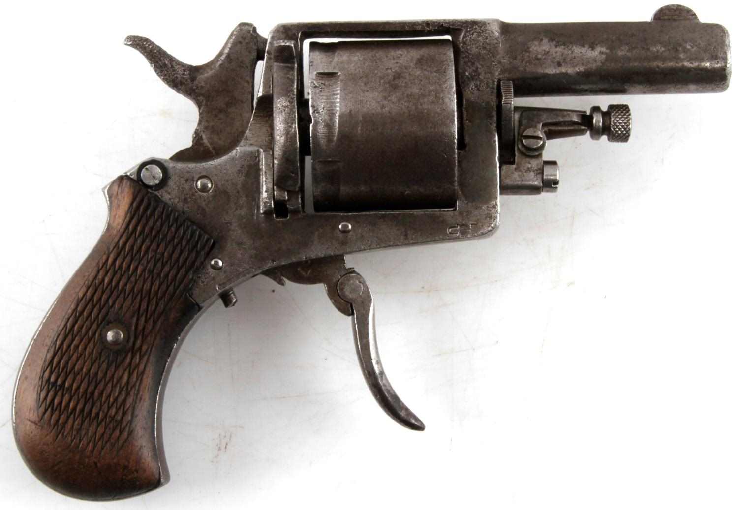 ANTIQUE GERMAN BULLDOG REVOLVER FOLD TRIGGER 32 | Proxibid