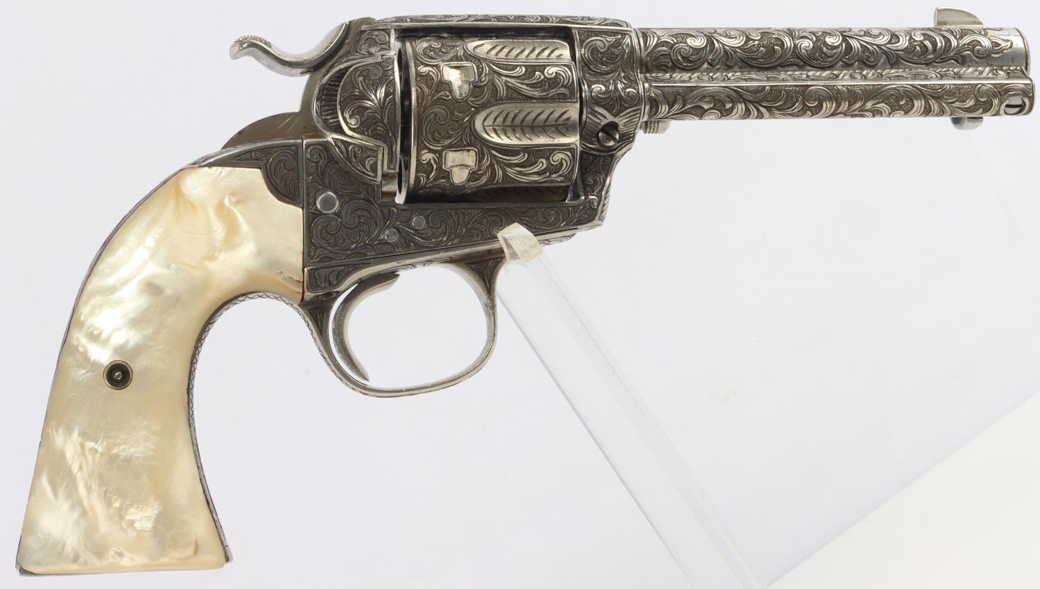 Engraved Colt Revolver