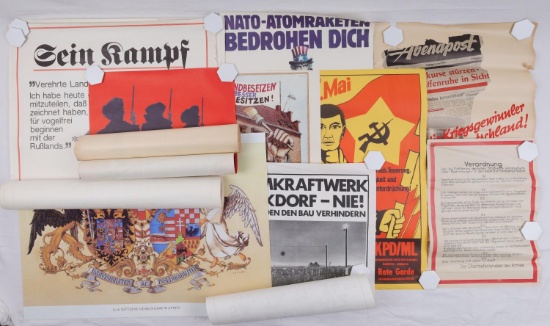 GERMAN ANTI REAGAN AS HITLER PROPAGANDA POSTER LOT | Guns & Military ...