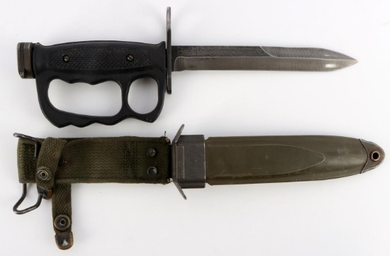 VIETNAM M7 KNUCKLE DUSTER KNIFE IN SCABBARD | Guns & Military Artifacts ...