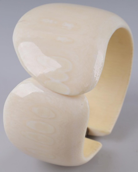 ANTIQUE DOWRY IVORY HINGED BANGLE CUFF | Jewelry, Gemstones & Watches ...
