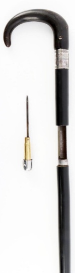 19TH C ANTIQUE SYSTEMS GUN CANE WALKING STICK | Guns & Military ...