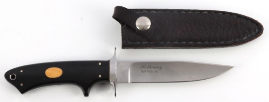 CUSTOM MADE PAUL HOLLOWAY NORFOLK KNIFE W SHEATH | Guns & Military ...