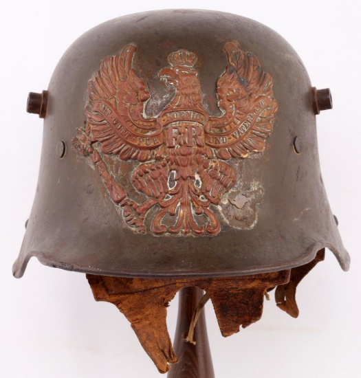 WWI GERMAN PRUSSIAN FREIKORPS M16 HELMET | Online Auctions | Proxibid