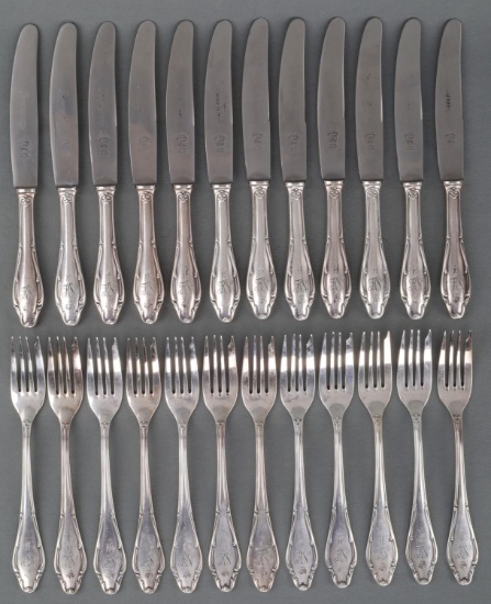 24 WWII GERMAN REICH WAFFEN SS SILVERWARE UTENSILS | Guns & Military ...