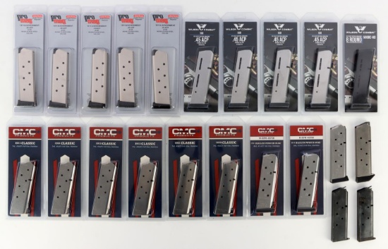 LOT OF 22 COLT M1911 .45 MAGAZINES WILSON COMBAT | Guns & Military ...
