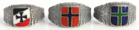 WWII GERMAN THIRD REICH WAFFEN SS SILVER RINGS | Guns & Military ...