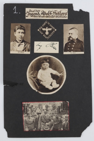 WWII GERMAN THIRD REICH ADOLF HITLER CUT SIGNATURE | Guns & Military ...