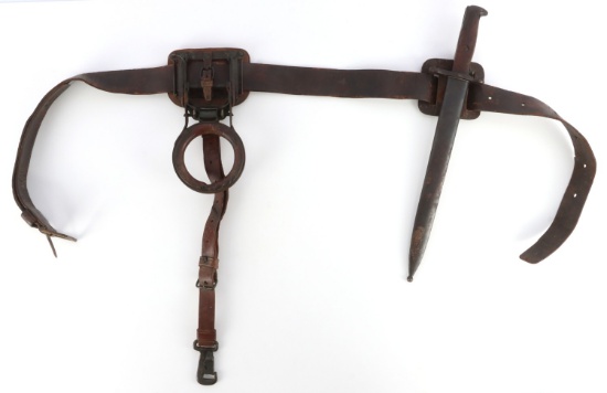 US CAVALRY BELT RARE M1912 RIFLE RING & BAYONET | Guns & Military ...