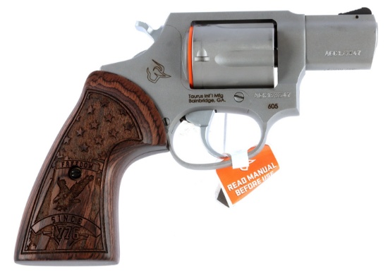 TAURUS 605 .357 MAG REVOLVER 1776 WOOD GRIPS NIB | Guns & Military ...