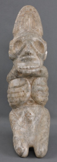 PRECOLOMBIAN TAINO SEATED SHAMAN EFFIGY ALLIGATOR | Art, Antiques ...