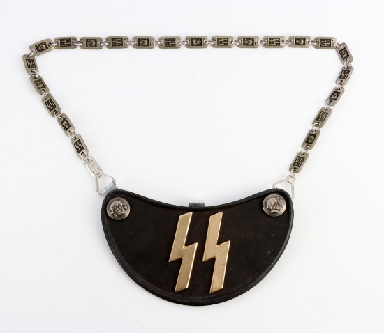 WWII GERMAN THIRD REICH WAFFEN SS GORGET AND CHAIN | Guns & Military ...