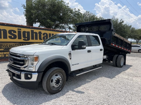 2018 FORD F-550 LARIAT DIESEL DUMP TRUCK W/T R/K | Commercial Trucks Hauling & Transport Trucks ...