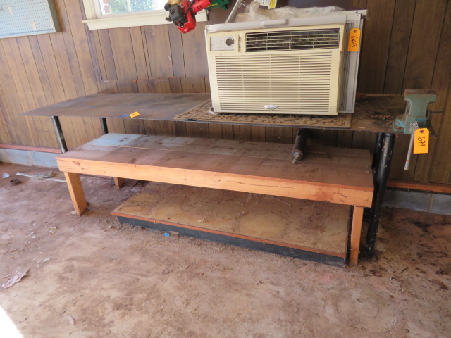 STEEL TOP WORK TABLE- 8 FT. X 30 X 30 ' WORK | Proxibid