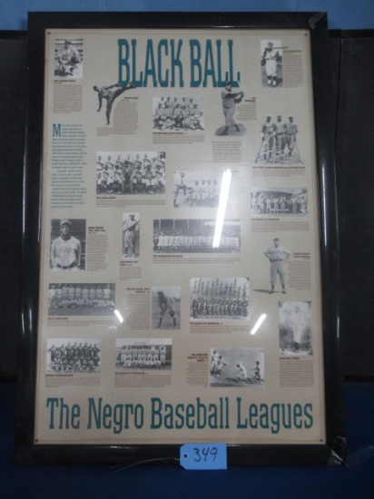 BLACK BALL THE NEGRO BASEBALL LEAGUE POSTER | Online Auctions | Proxibid