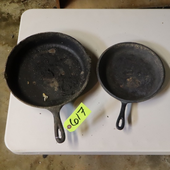 2 CAST IRON PCS. MADE IN USA 12 7 8" | Online Auctions | Proxibid