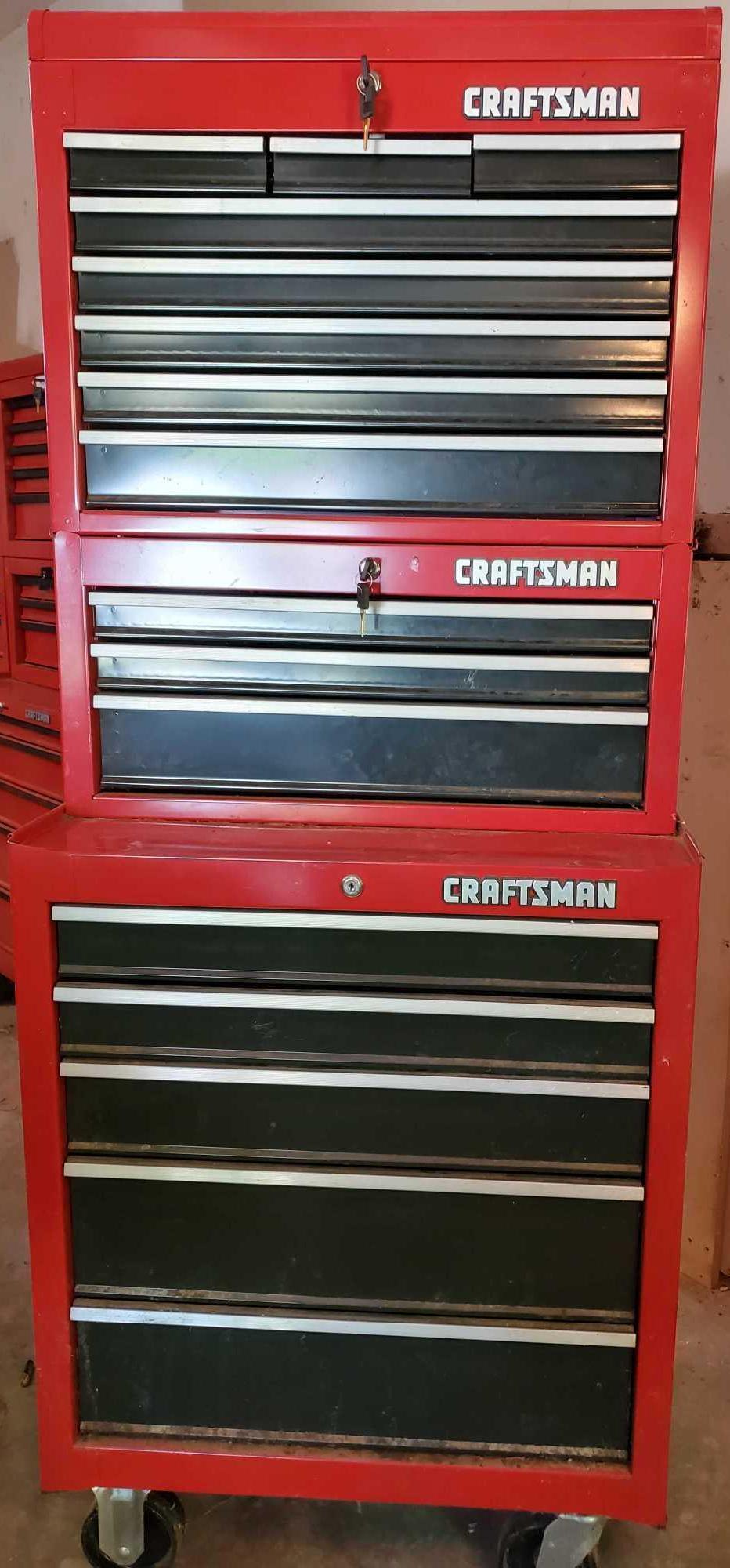 Craftsman 5-Drawer Rolling Tool Chest w/ Riser & | Proxibid