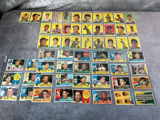 1959 Indians Team Set: 20 cards w/Team card | Online Auctions | Proxibid