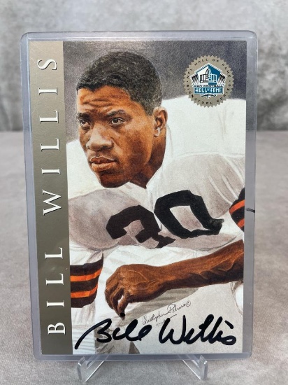 Bill Willis Browns Hall of Famer autographed signature series platnium ...