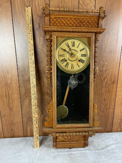 Gilbert Newport 8-day oak wall clock | Art, Antiques & Collectibles ...