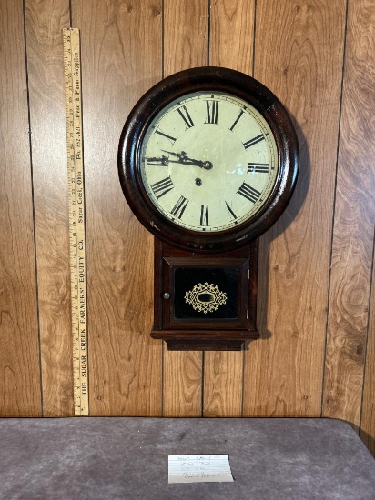 Welch 8-day rosewood wall clock - Circ 1870 | Art, Antiques ...