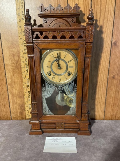 Gilbert 8-day walnut mantel clock - 1880 | Art, Antiques & Collectibles ...