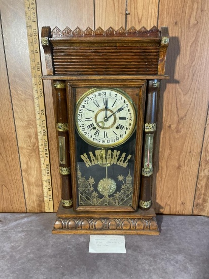 Gilbert 8-day calendar mantel clock - Circ 1875 | Art, Antiques ...